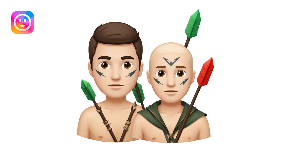 referal system (two guys with arrows around them) emoji | AI Emoji ...