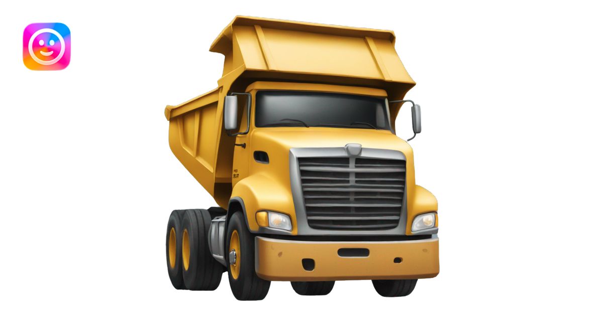 Dump truck emoji | AI Emoji Generator