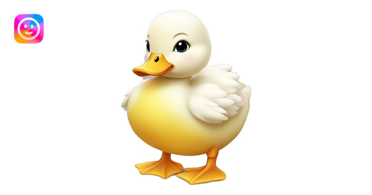 Baby cute duck emoji | AI Emoji Generator