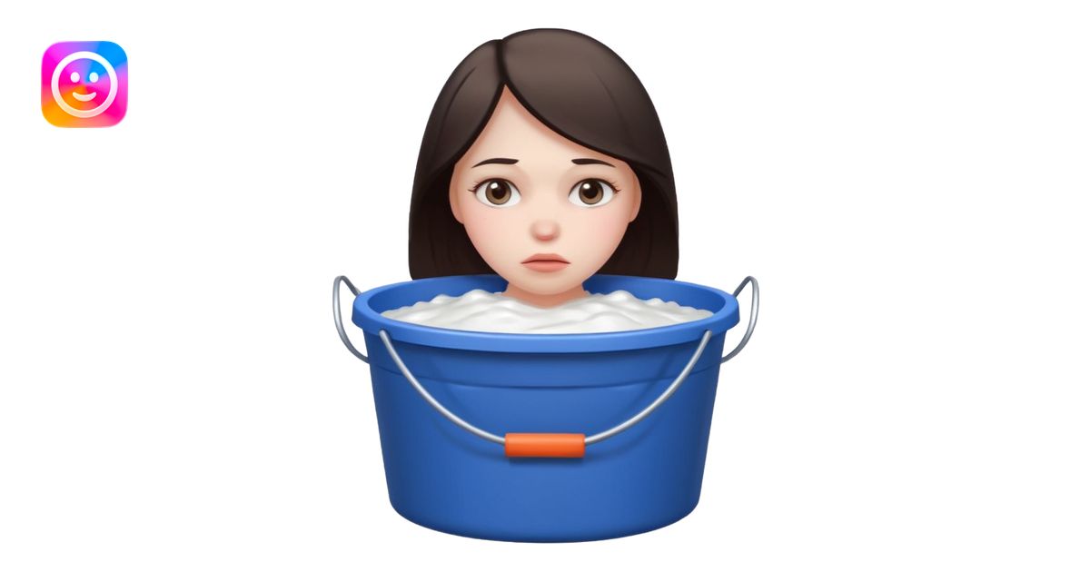Buckets loads of cum pouring on horny female emoji with blushed cheeks ...