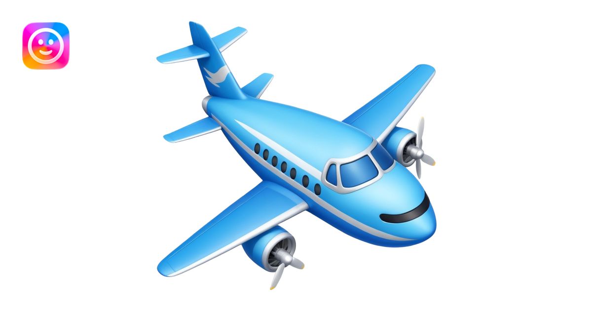 Design a cartoon-style airplane with a smiling face & playful wings ...