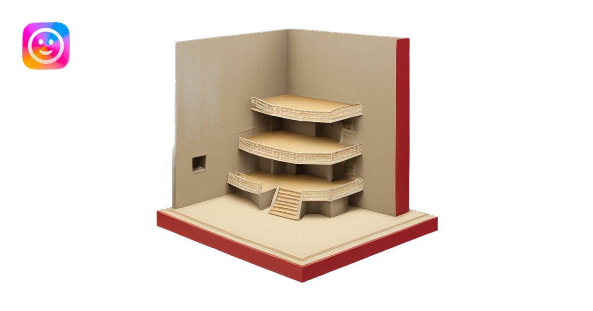 stage maquette scenography model emoji | AI Emoji Generator