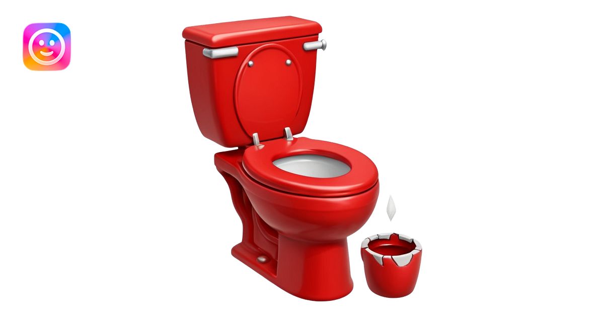 evil red toilet emoji | AI Emoji Generator