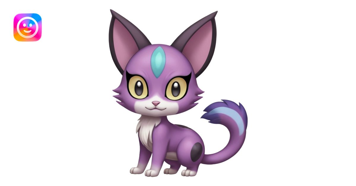 Smooth Soft Dark Pastel Meloetta-Purrloin-Gatomon-Trico-Pokémon-Digimon ...
