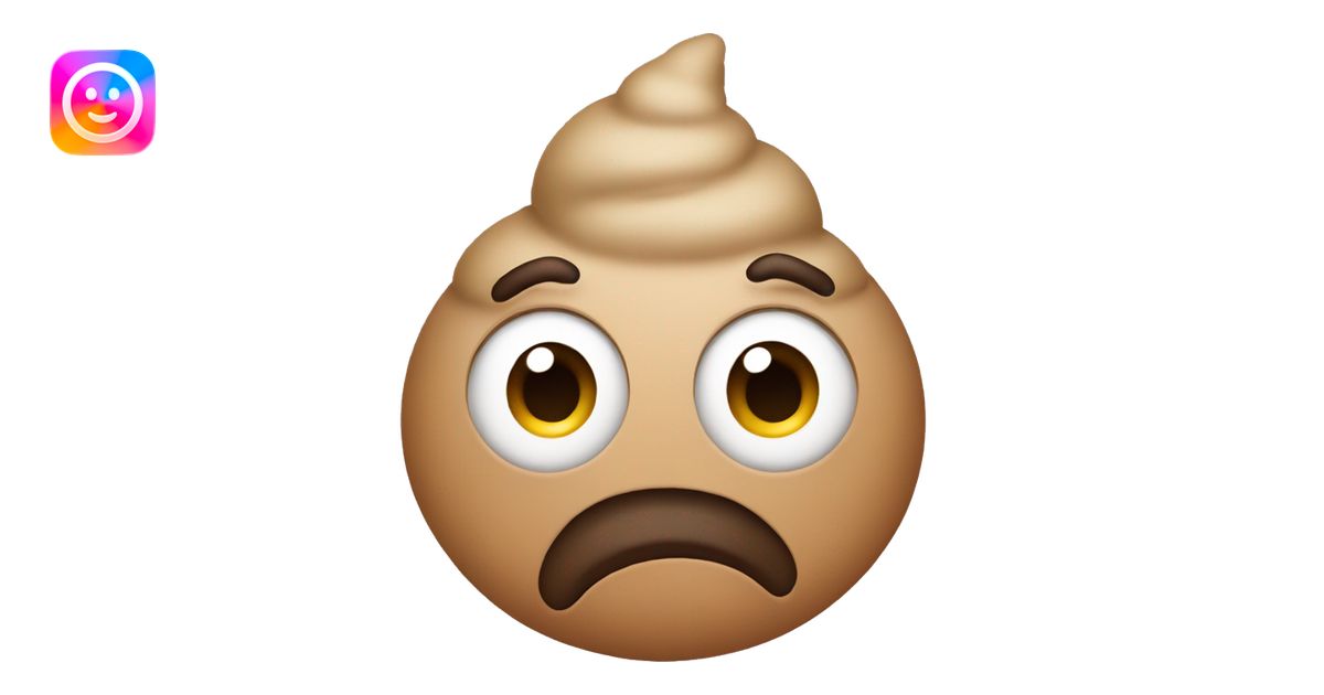 Poop emoji with side eye emoji | AI Emoji Generator