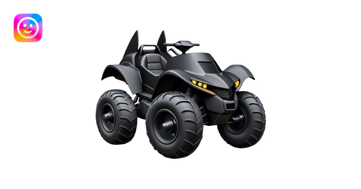 batmobile atv emoji | AI Emoji Generator