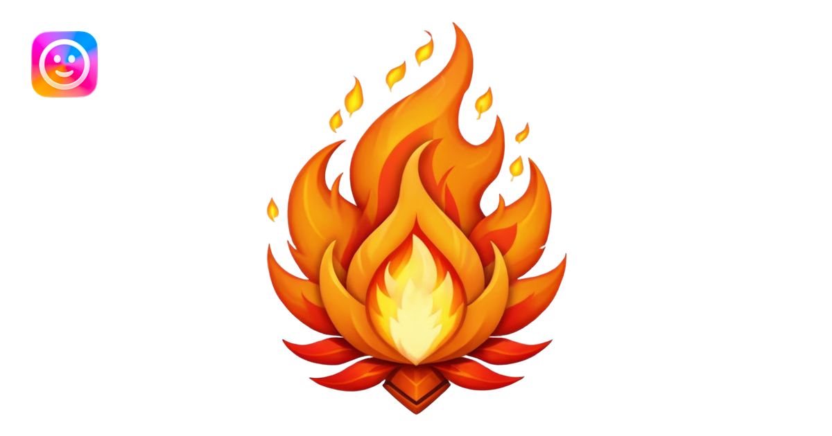 Logo pyro genshin impact emoji | AI Emoji Generator