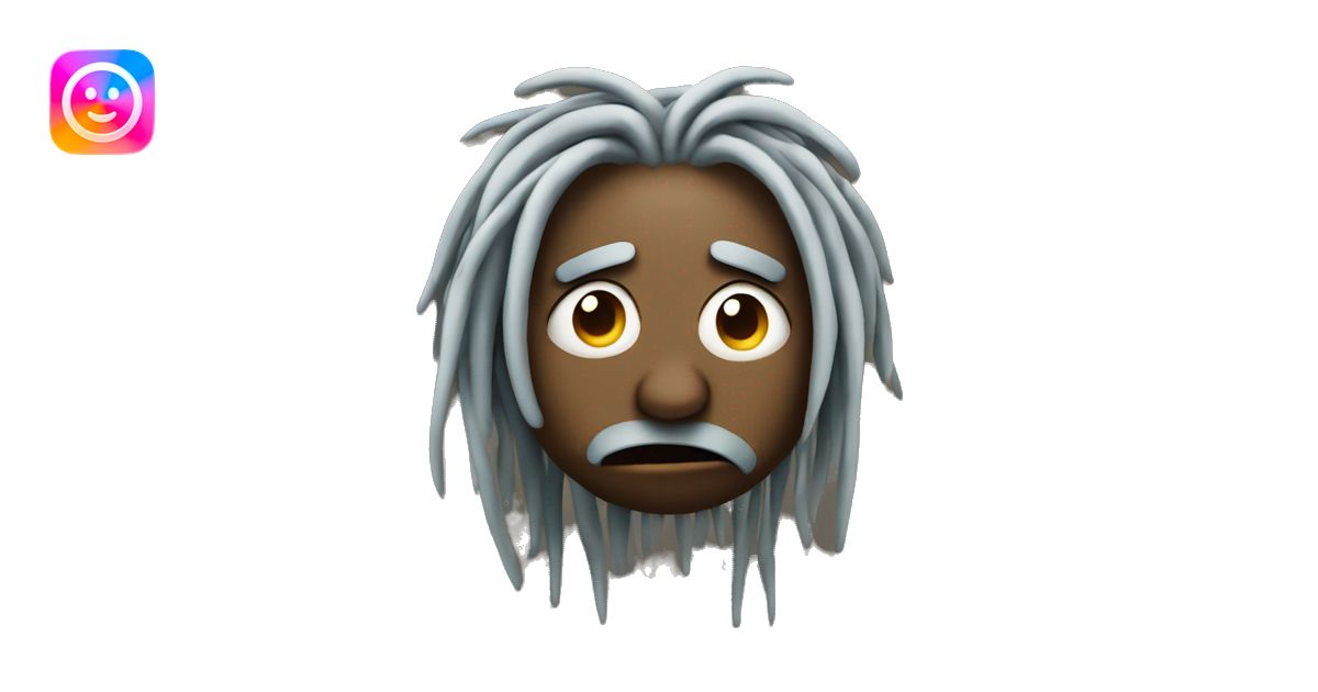 Dizzy sick face with dreads emoji | AI Emoji Generator