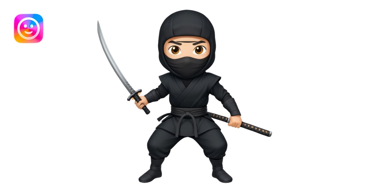 ninja posing emoji | AI Emoji Generator