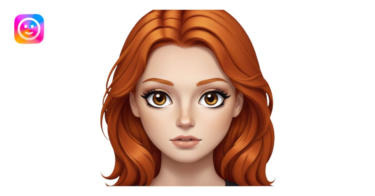 ginger hair, brown eyes, freckled, baddie,pretty makeup, strong makeup ...