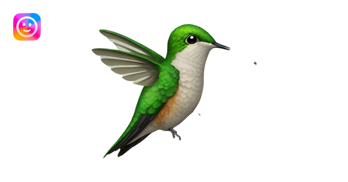 Tiny hummingbird emoji | AI Emoji Generator