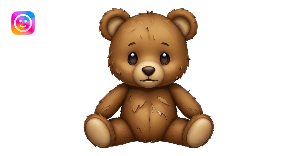 Baby teddy bear beat up emoji | AI Emoji Generator