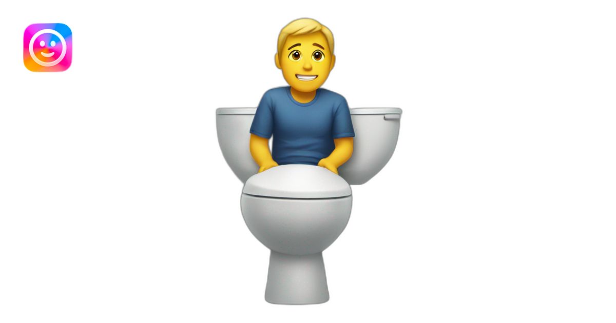 seated on toilets emoji | AI Emoji Generator