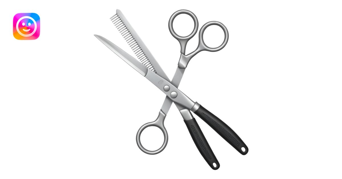 Make into an emoji with hair shears and a comb 2D emoji | AI Emoji ...