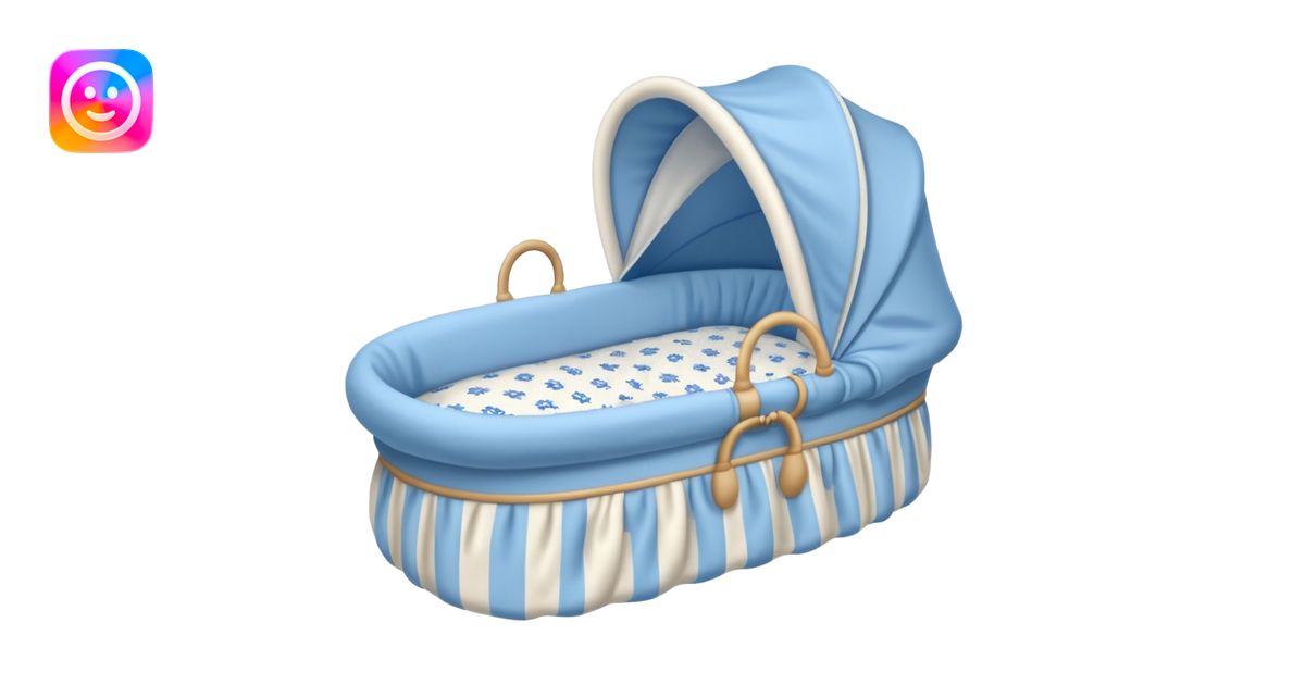 blue baby bassinet emoji | AI Emoji Generator