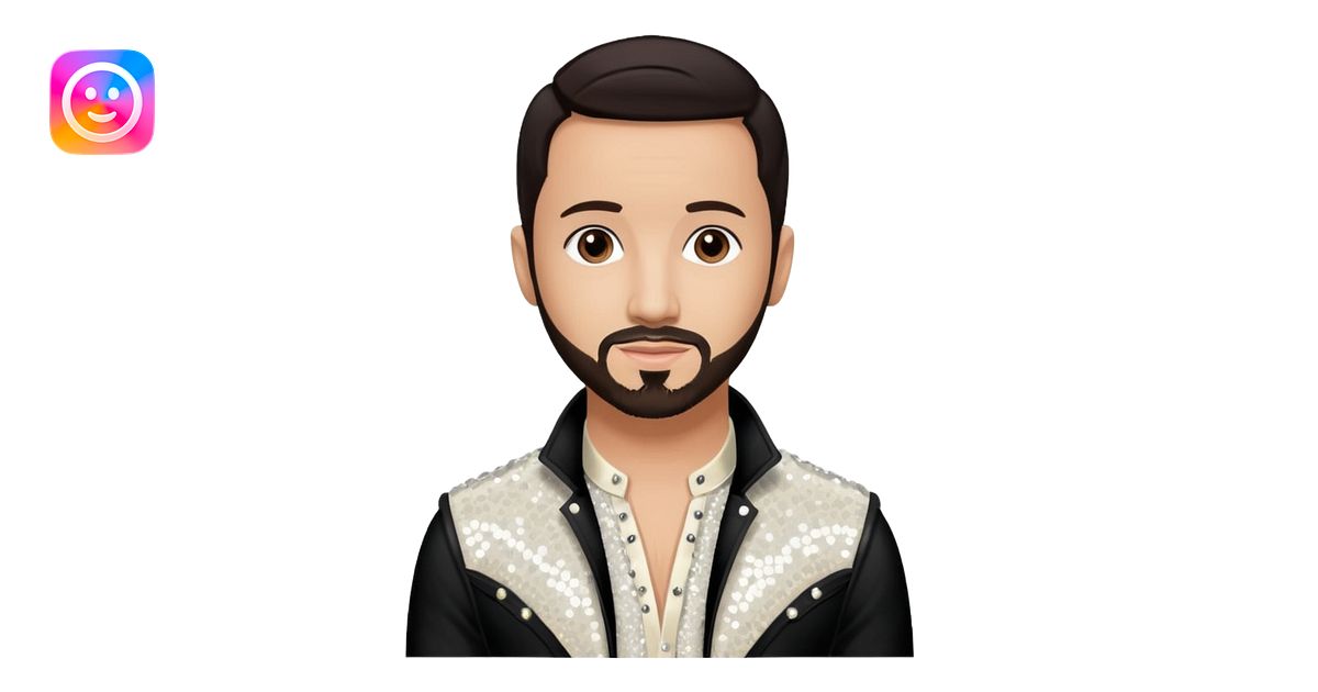 AJ McLean from Backstreet Boys with dark brown hair, ivory sequin ...