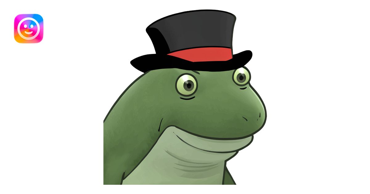 Shark with a top hat meme | AI Emoji Generator