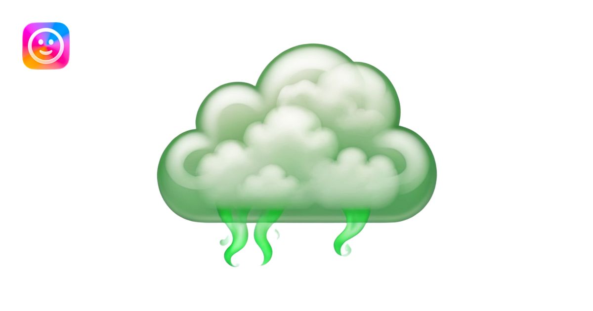 smell smoke green emoji | AI Emoji Generator