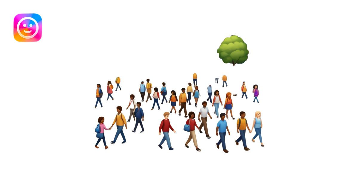 city street with many people random walking emoji | AI Emoji Generator