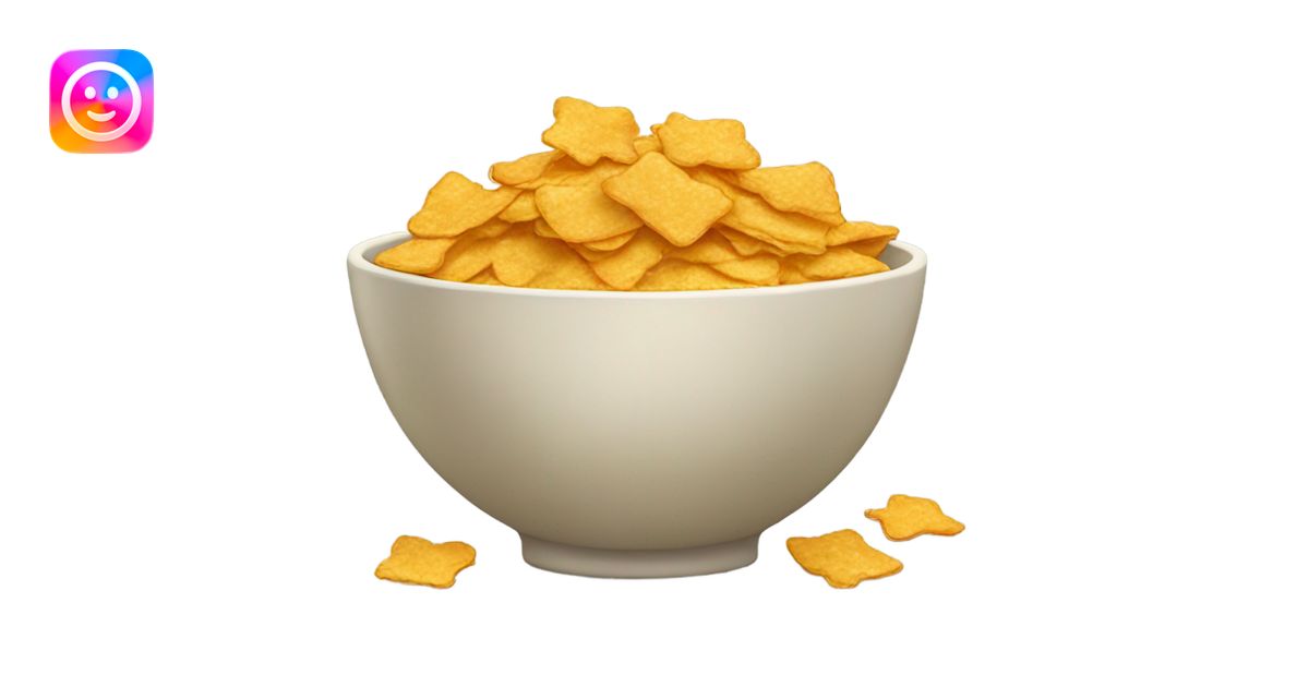 Bowl of cornflakes food emoji emoji | AI Emoji Generator