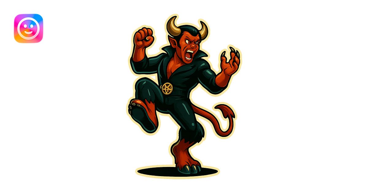 Create an image of the character performing a big, dramatic stomp with ...