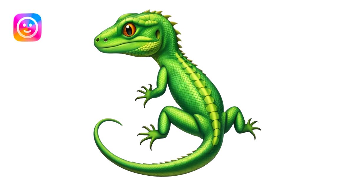 green lizard reptile emoji | AI Emoji Generator