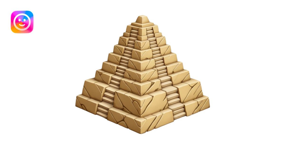 Emoji of Ziggurat emoji | AI Emoji Generator