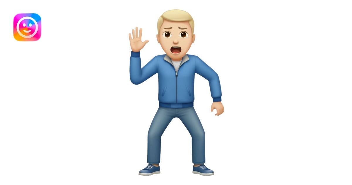 rude man screaming, full body emoji | AI Emoji Generator