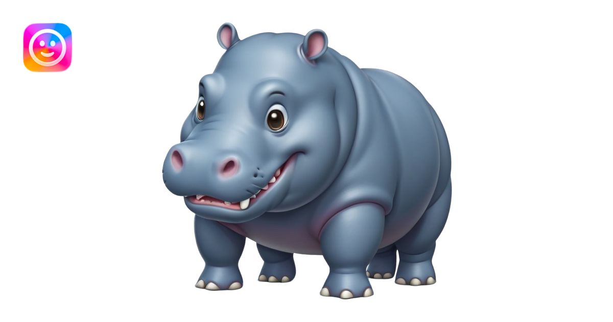 cinematic-hippo-realistic-full-body-side-view-standing-on-all-fours ...