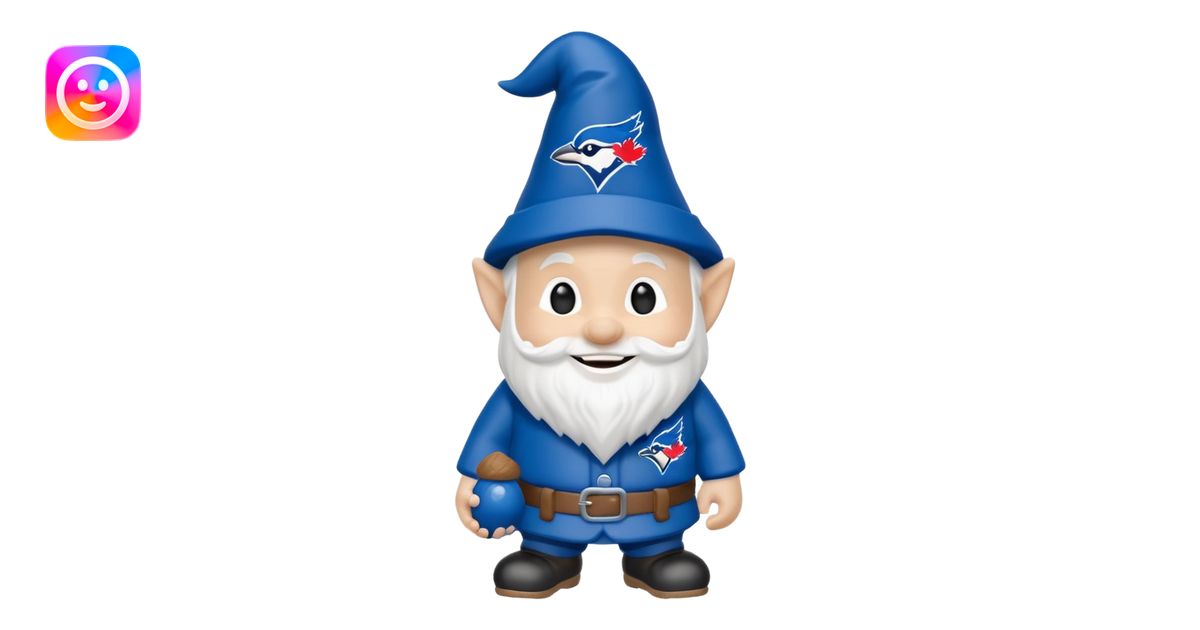 Toronto Blue Jays gnome emoji | AI Emoji Generator