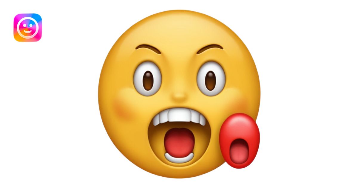 a Screaming emoji saying PRESS E and it should say it in the emoji to ...