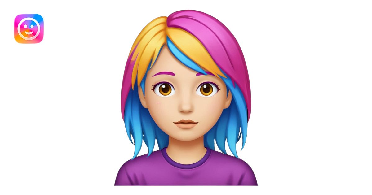 Dying hair emoji | AI Emoji Generator