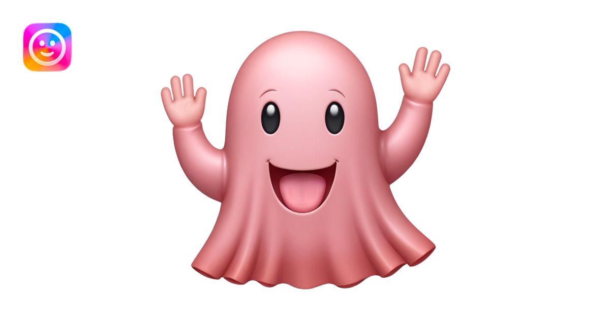 kawaii SPAM MEAT ghost EMOJI emoji | AI Emoji Generator