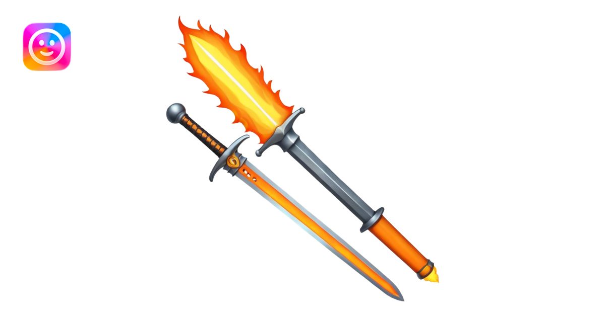 sword on fire emoji | AI Emoji Generator