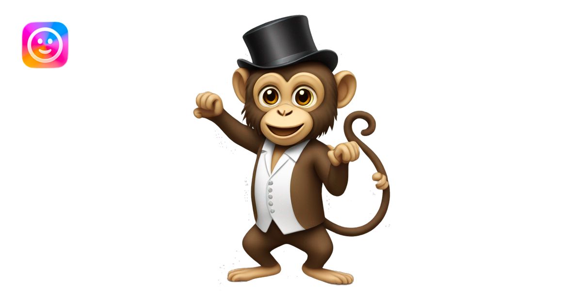 Arabian tap dancing monkey emoji | AI Emoji Generator