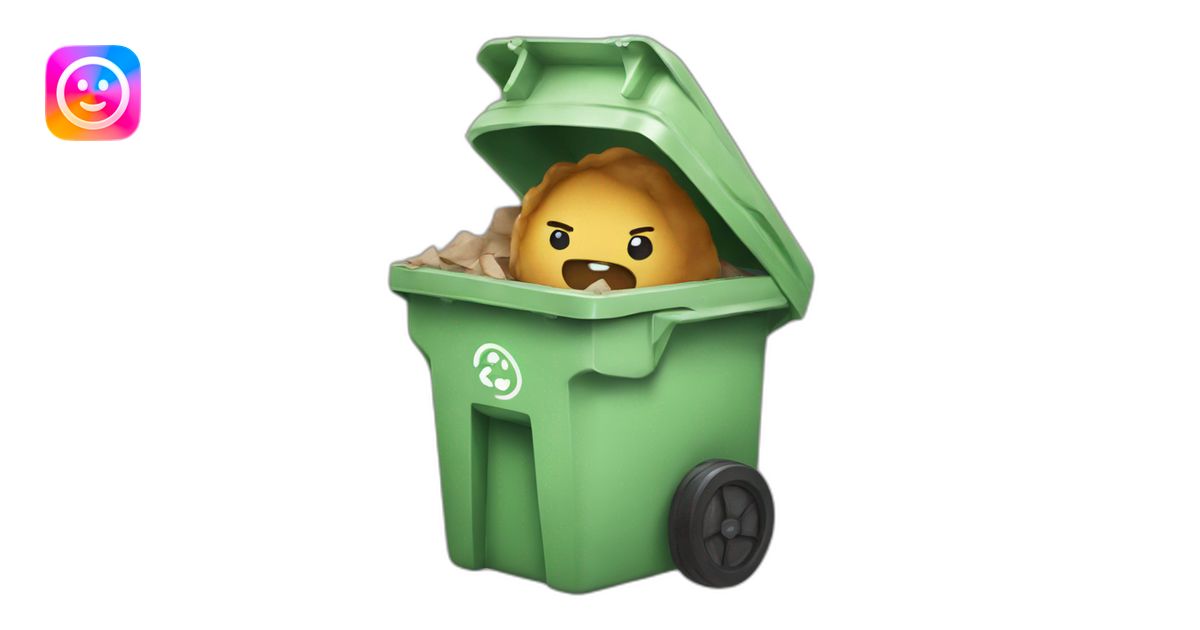 kawaii garbage emoji | AI Emoji Generator