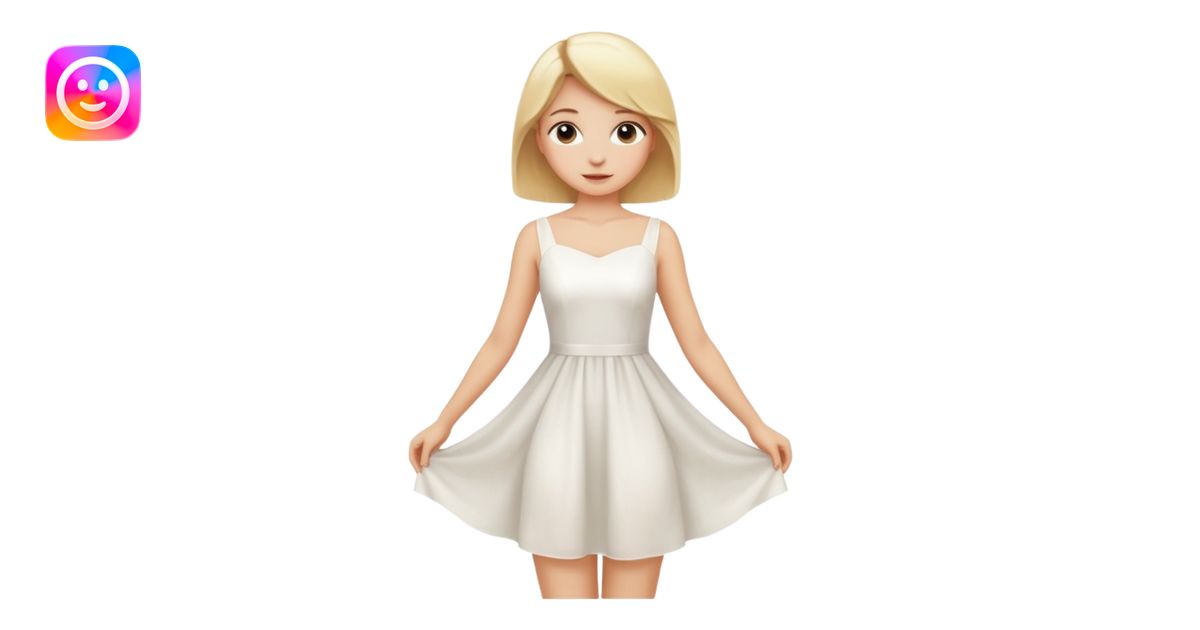 blonde girl in a graceful pose posing for the camera emoji | AI Emoji ...