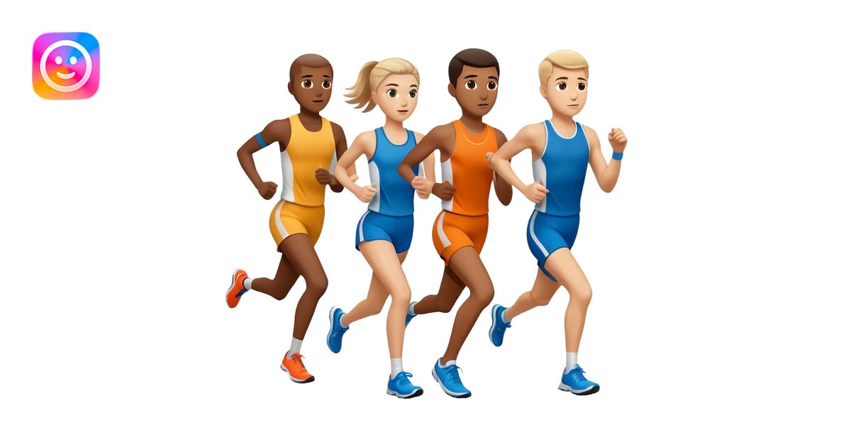 running relay emoji | AI Emoji Generator