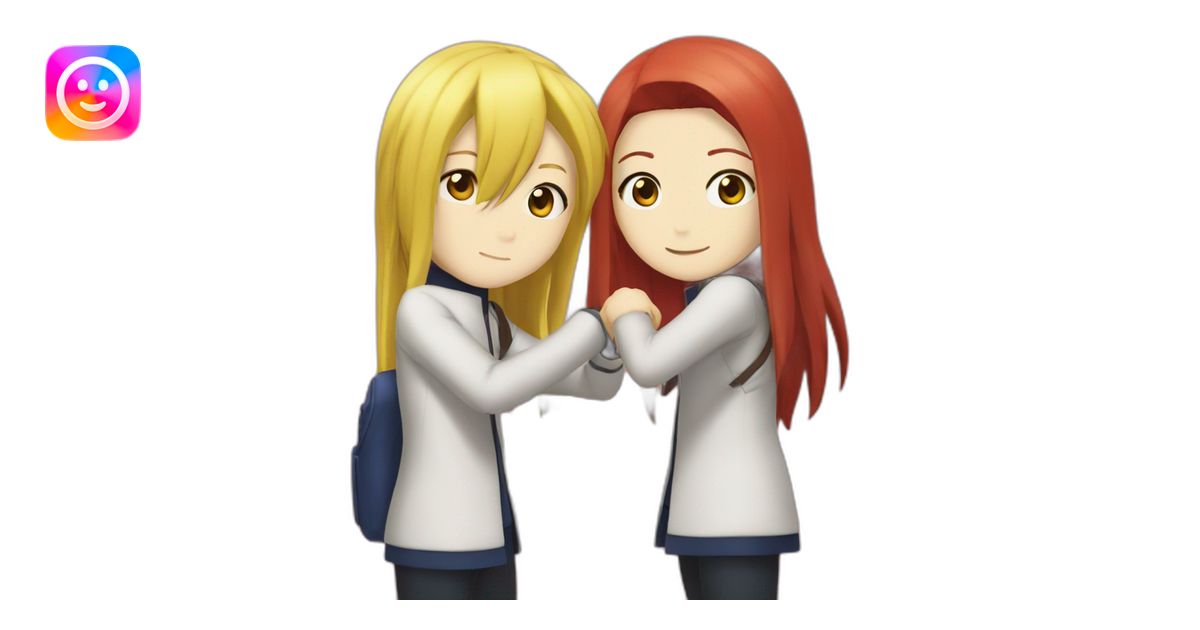 Minato and kushina emoji | AI Emoji Generator