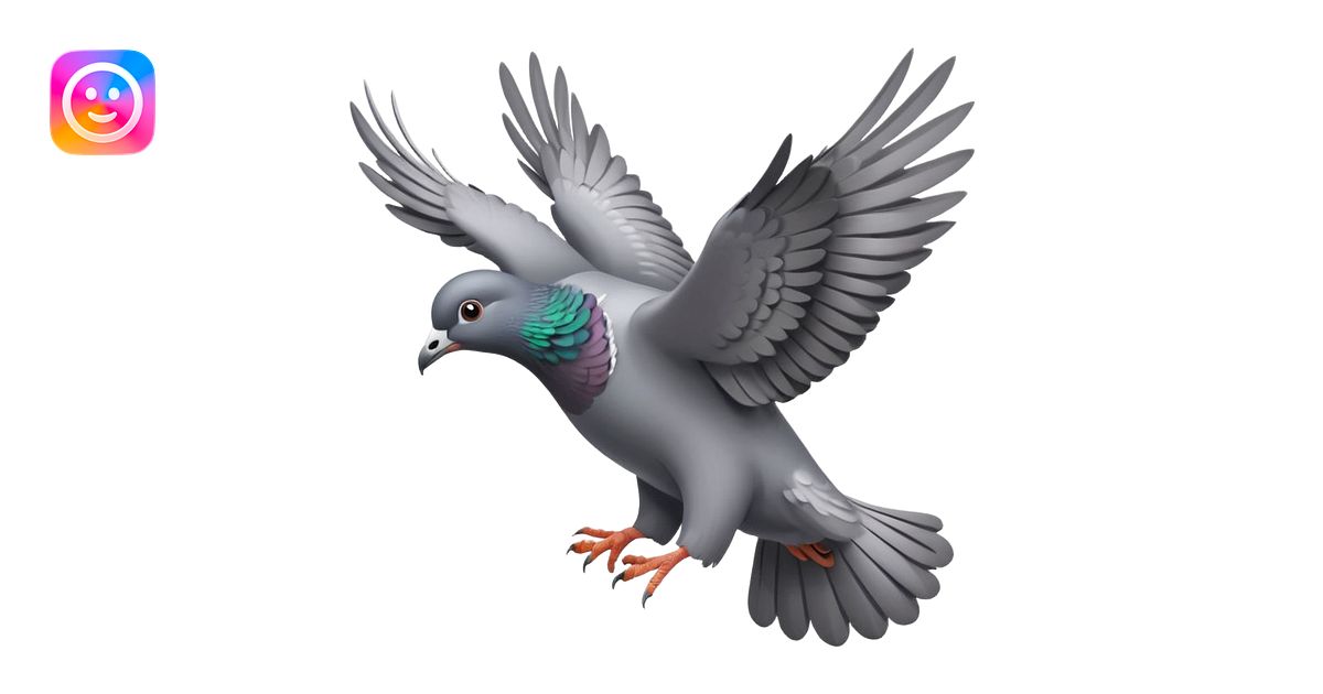 pigeon flying emoji | AI Emoji Generator