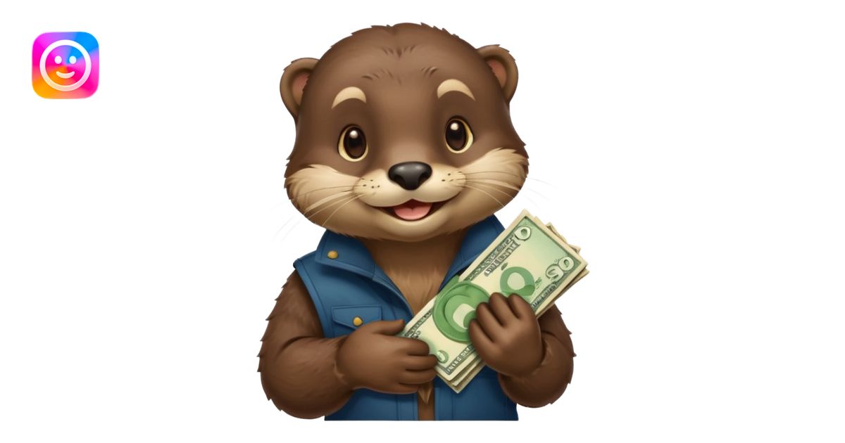generate a take my money otter emoji emoji | AI Emoji Generator