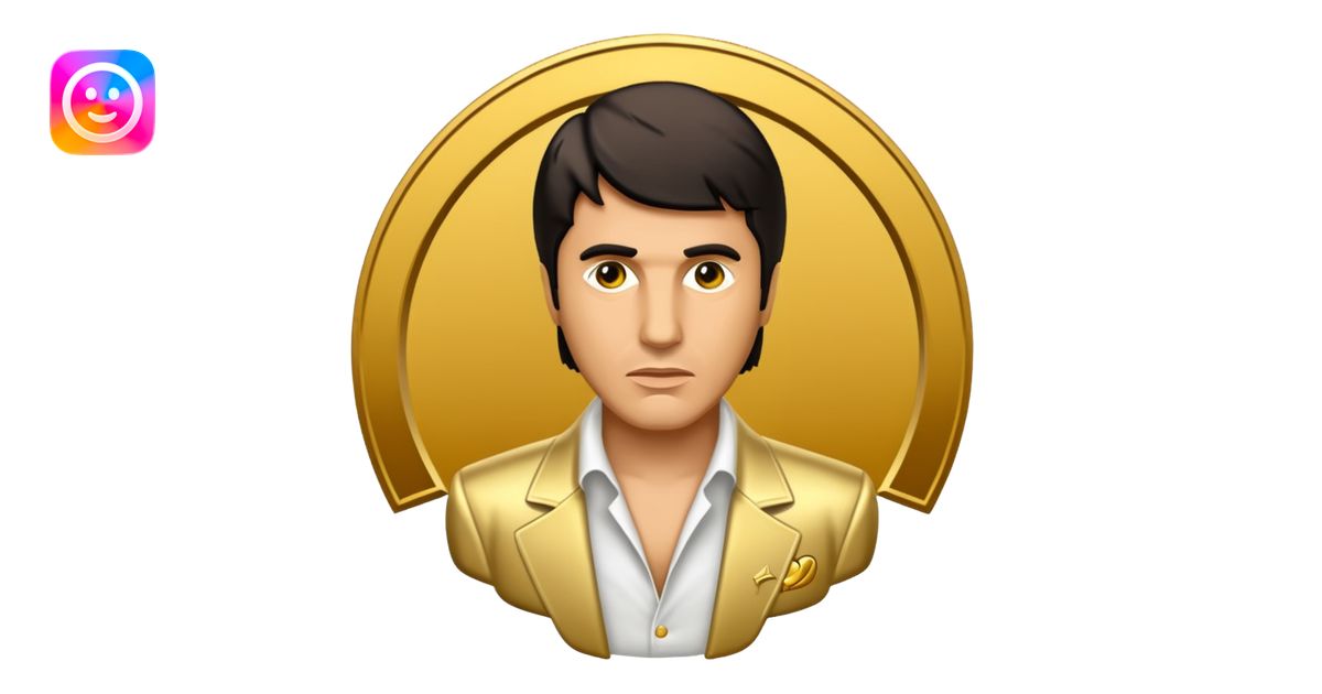 Tony Montana logo emoji | AI Emoji Generator