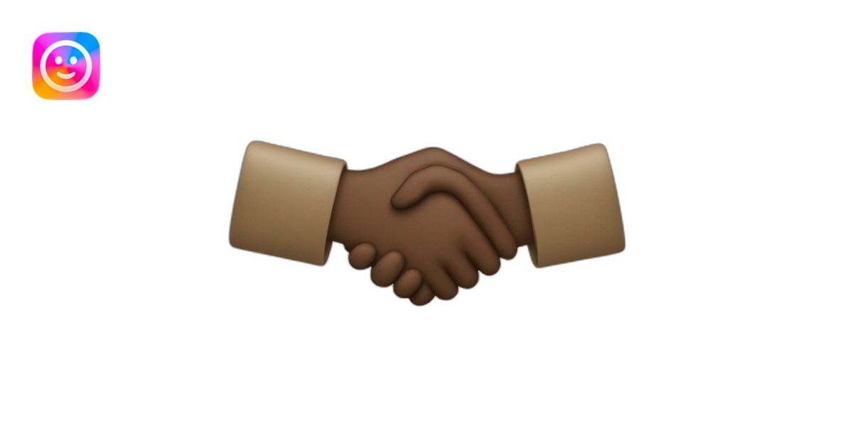two people shake hands emoji | AI Emoji Generator