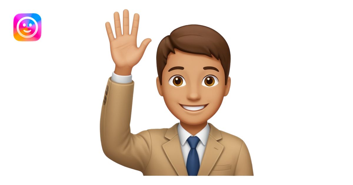 emoji representing following up with a team member, reminder or check ...