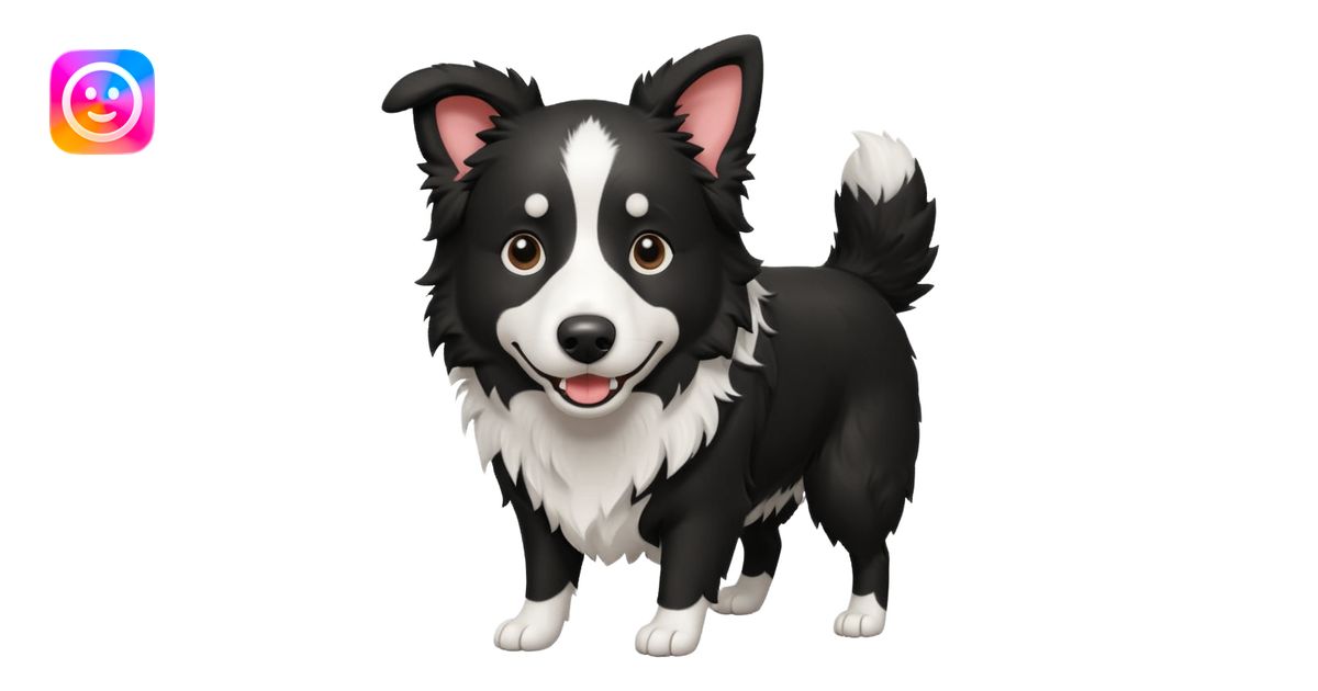 border collie playing emoji | AI Emoji Generator
