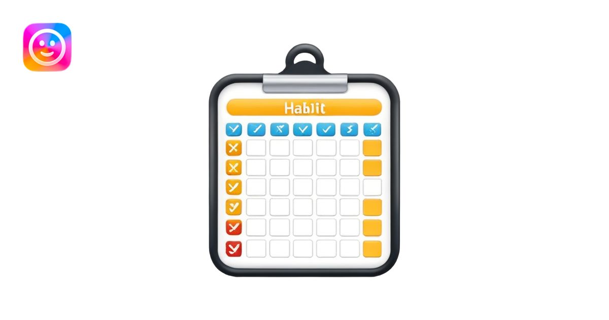 habit tracker emoji | AI Emoji Generator