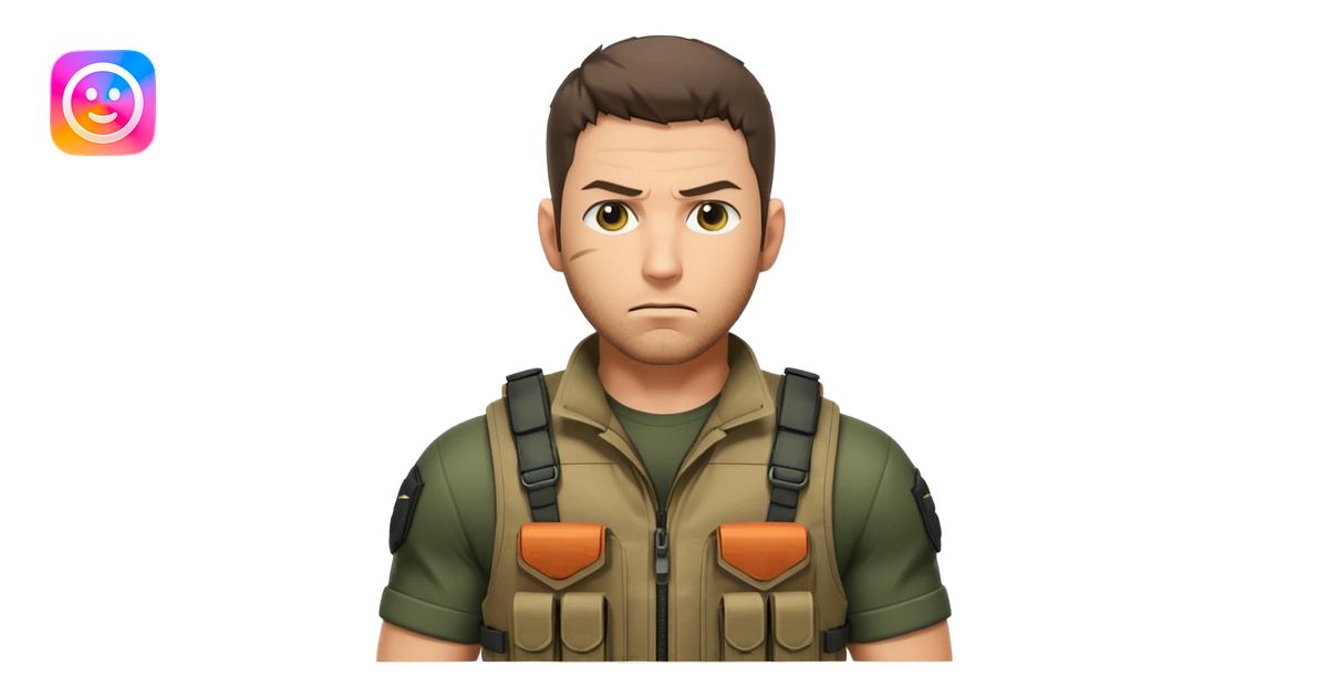 Chris redfield resident evil emoji | AI Emoji Generator