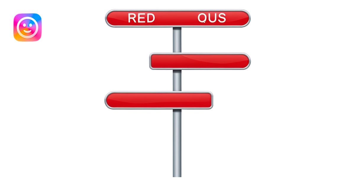 Map Panel – red route diagram, Subway Sign. emoji | AI Emoji Generator