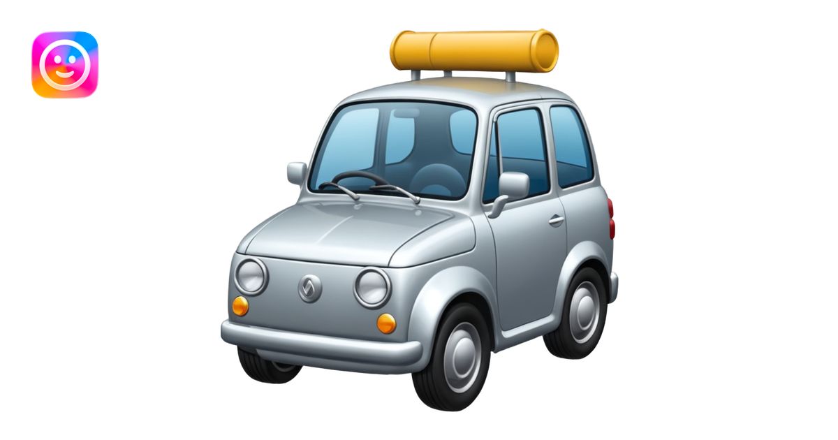 mach mir ein auto das auf einer route fährt emoji | AI Emoji Generator