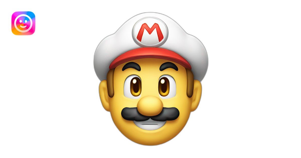 Mario crying laughter emoji | AI Emoji Generator